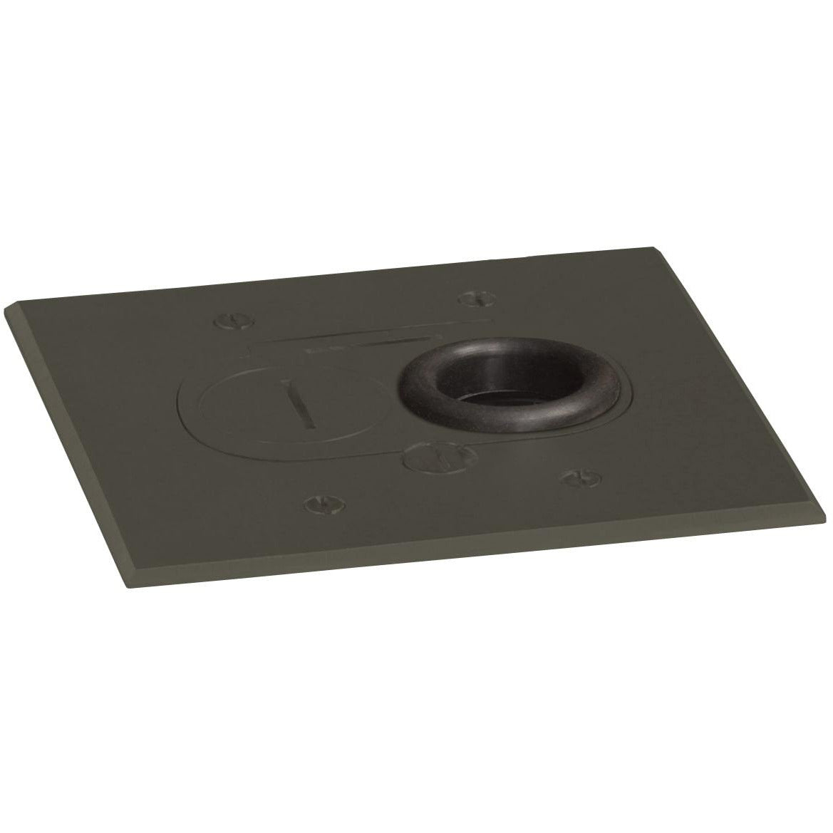 Lew Electric RCFB-1-DB Concealed Plug Floor Box, 1 Outlet, Dark Bronze ...
