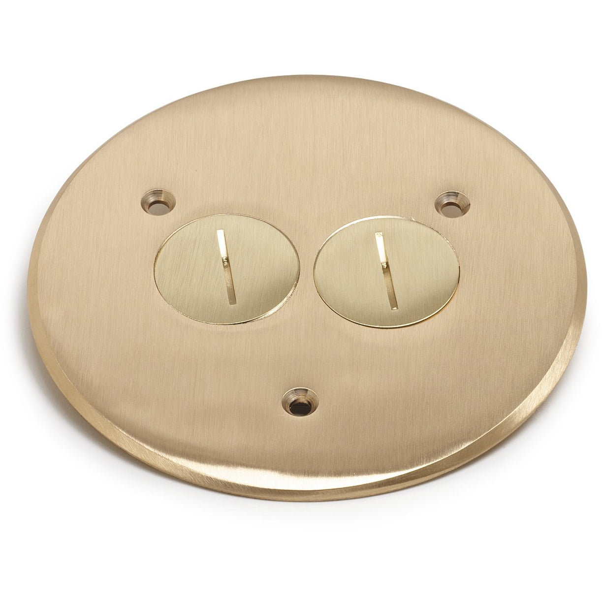 Electrical Floor Box Covers Metallic Duplex Receptacle Cover With
